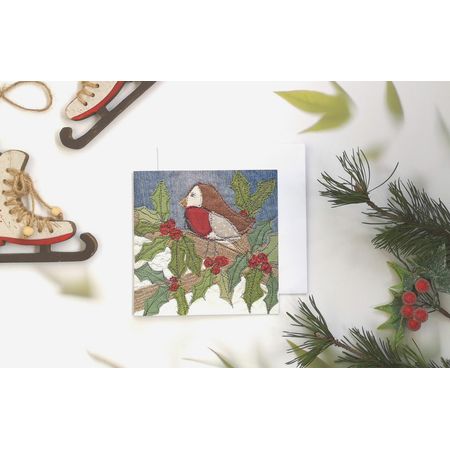 Robin Christmas Card (blank inside) with Free UK Postage only £3.95