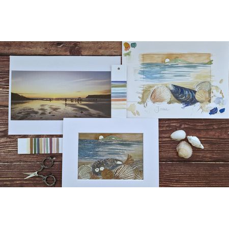 *NEW* Bantham Beach Shell Seaking Hand Embroidery Pattern (to fit 5x7 ...